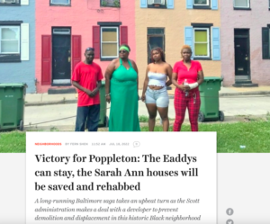 Victory in Poppleton! - Baltimore Heritage