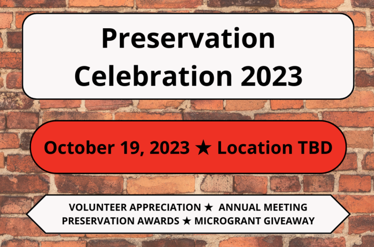 Save the Date: October 19 is our Preservation Celebration 2023 ...